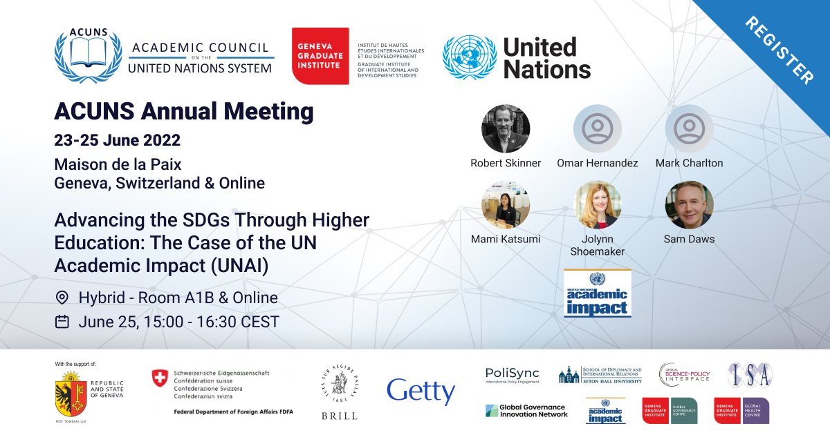 Advancing the SDGs Through Higher Education: The Case of the UN ...